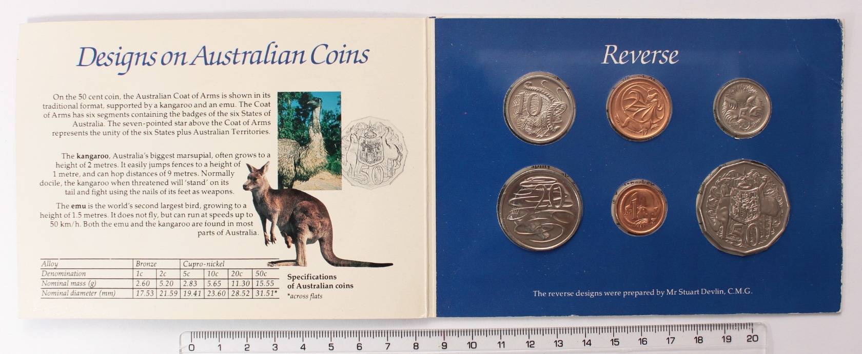 Ausztrália forgalmi sor 1984 - Australia Uncirculated Coin Set