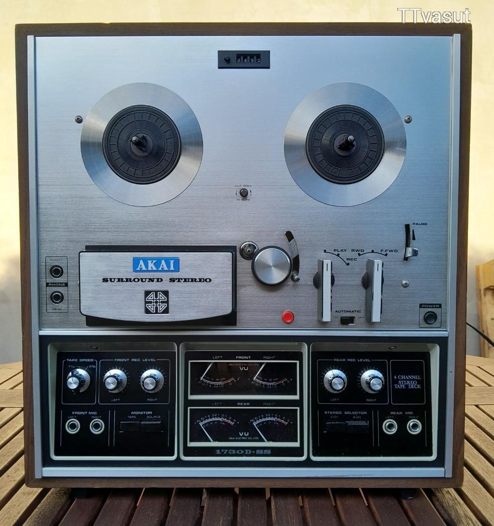 AKAI 1730D-SS 4 csatornás, Quadrophon, orsósmagnó, szalagos magnó