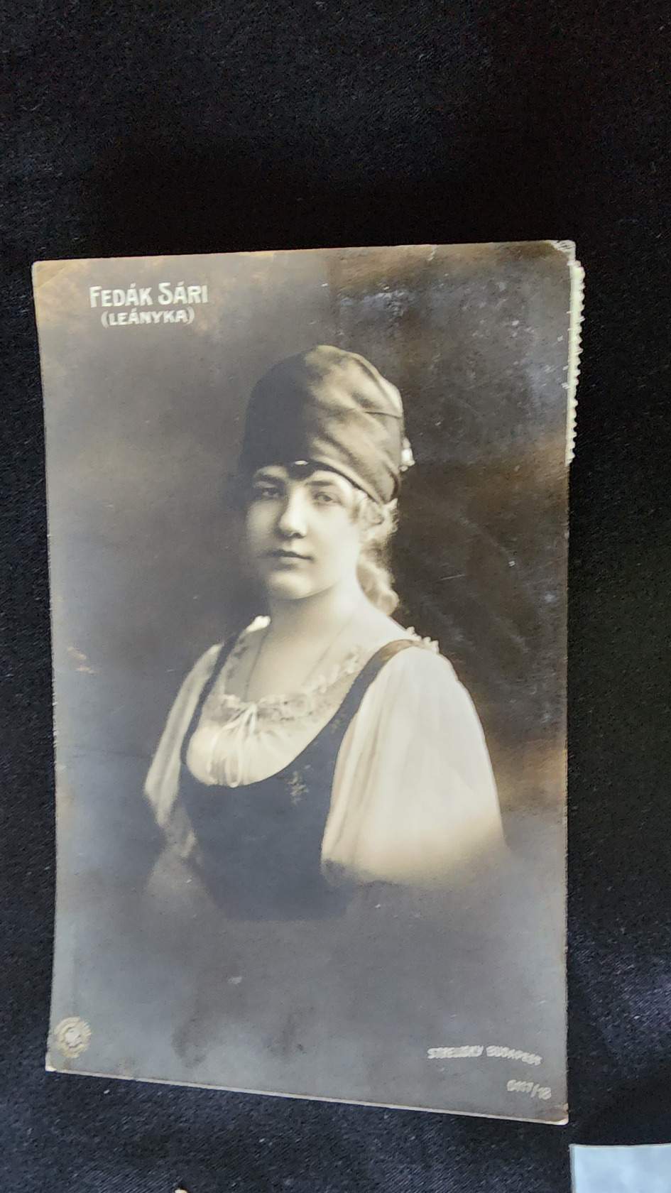 cca. 1915 FEDÁK SÁRI ZSAZSA A DIVA PRIMADONNA LEÁNYKA NÉP SZÍNHÁZ ...
