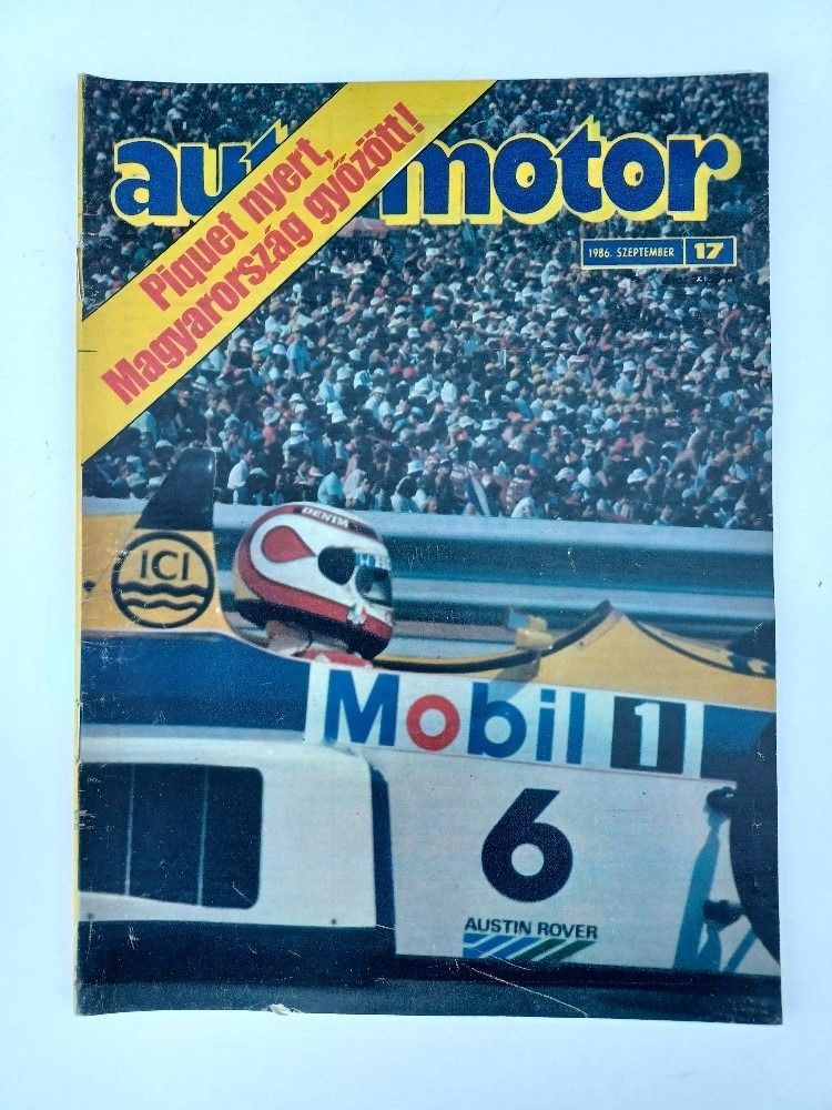 Első Magyar Nagydíj eredmény Piquet 1986 Forma-1 Hungaroring F1 ...