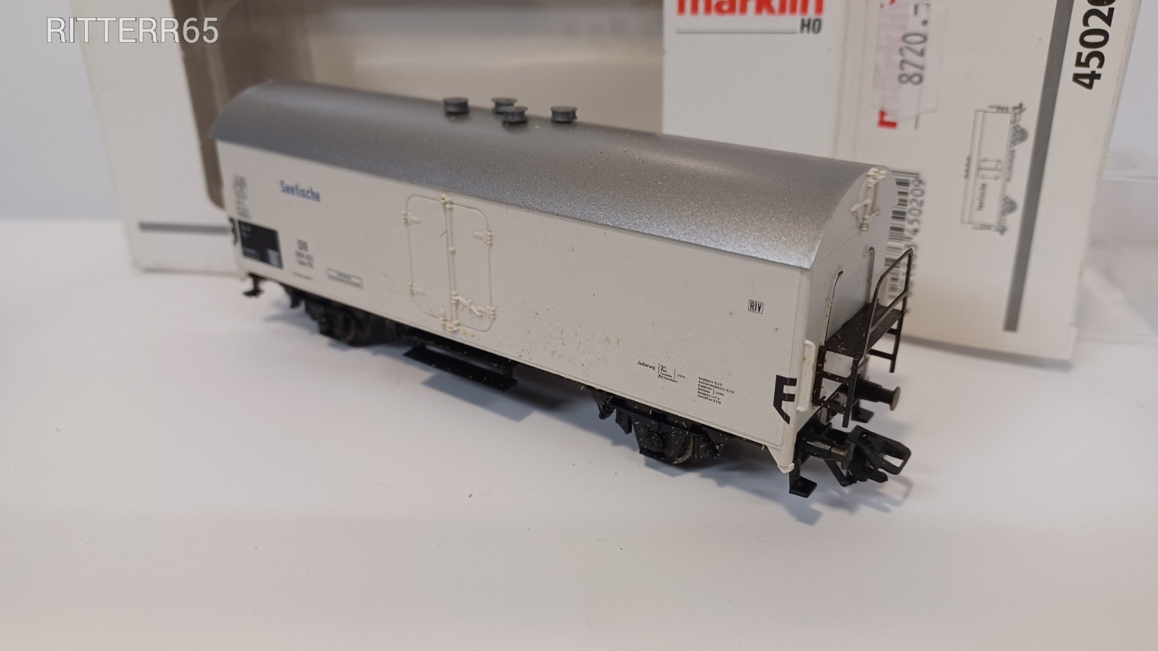 Vasútmodell H0 Marklin 45020 TENGERI HAL SZÁLLITÓ HŰTŐ VAGON