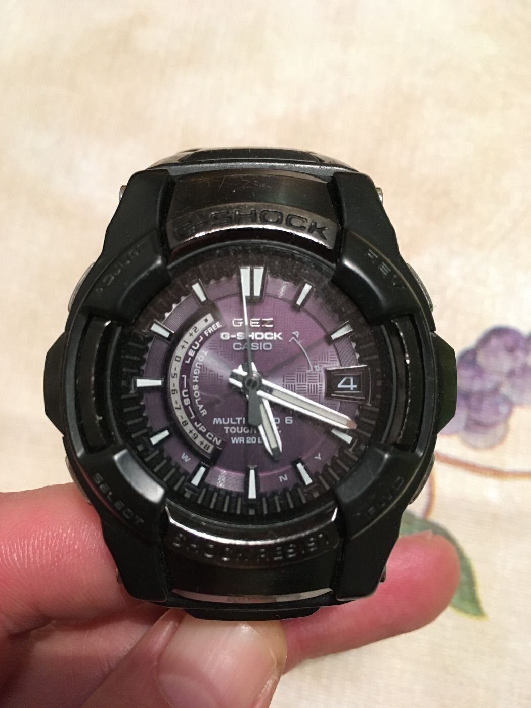 Casio G-Shock Giez GS-1200B EcoDrive Multiband6 rádióvezérlés