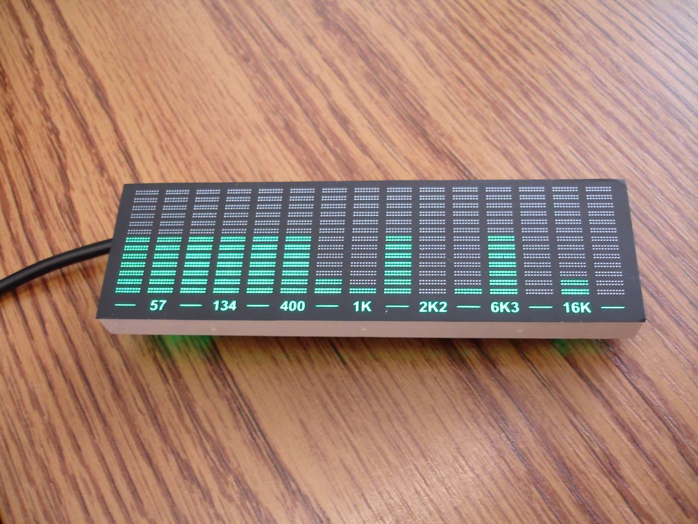 Mini beépíthető audio spektrum analizátor USB-s Smaragdzöld ...