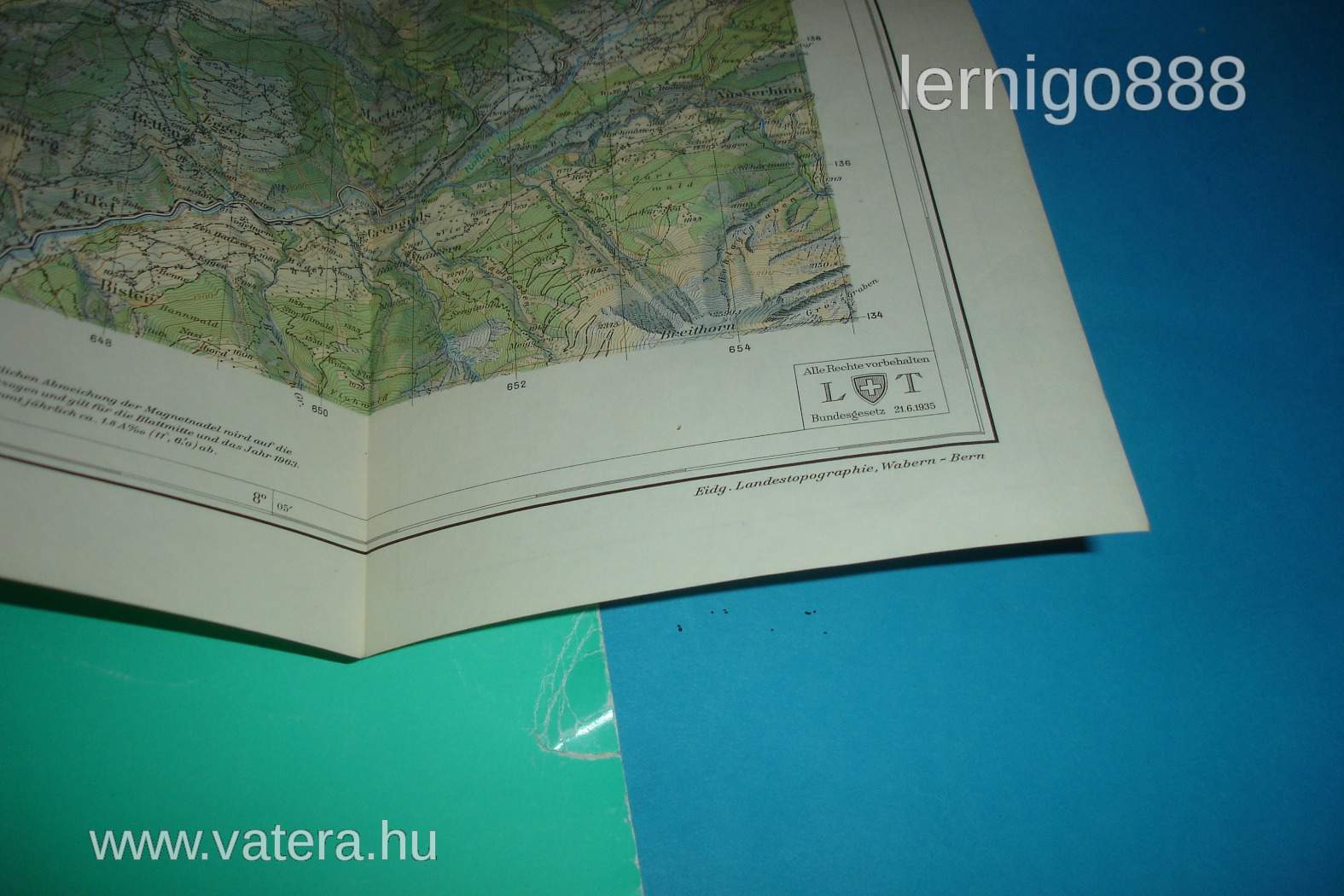 LANDESKARTE DER SCHWEIZ MAPS SVÁJC TÉRKÉP 1966 (meghosszabbítva ...