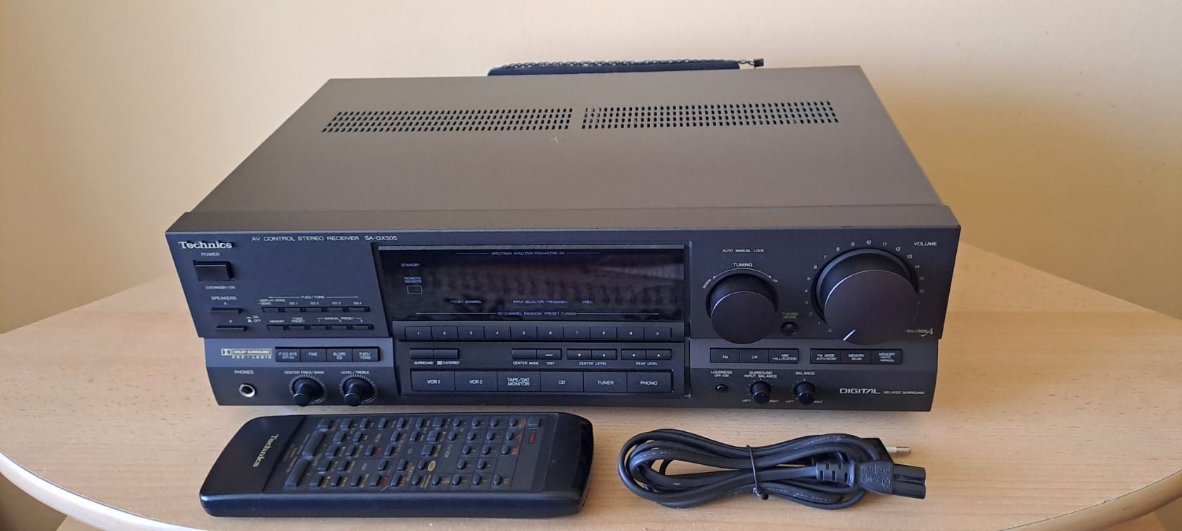 Technics SA-Gx505 Class A+ igen ritka sztereó rádiós erősítő, távval