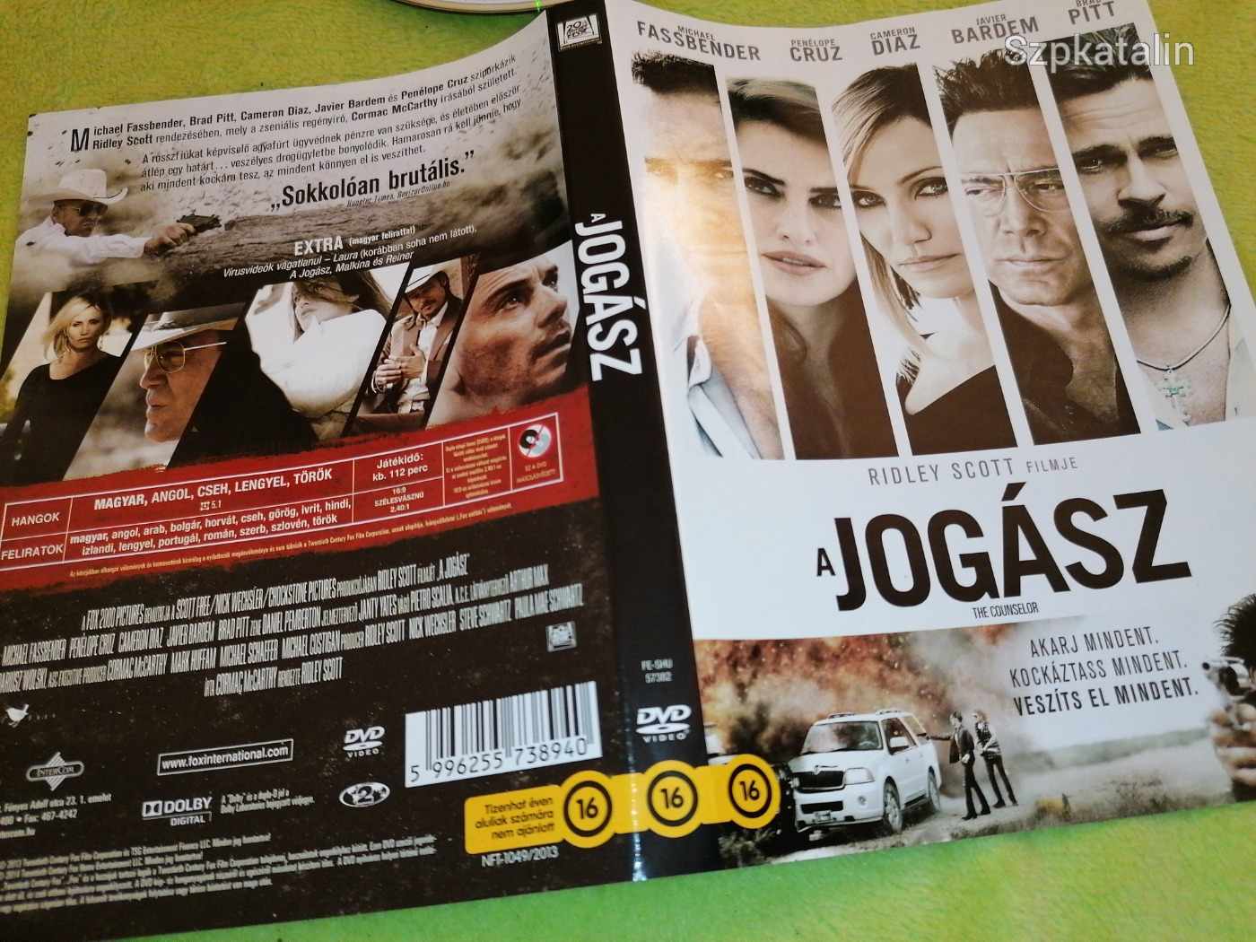 DVD - A jogász - Cameron Diaz, Brad Pitt, Javier Bardem, Penélope Cruz ...