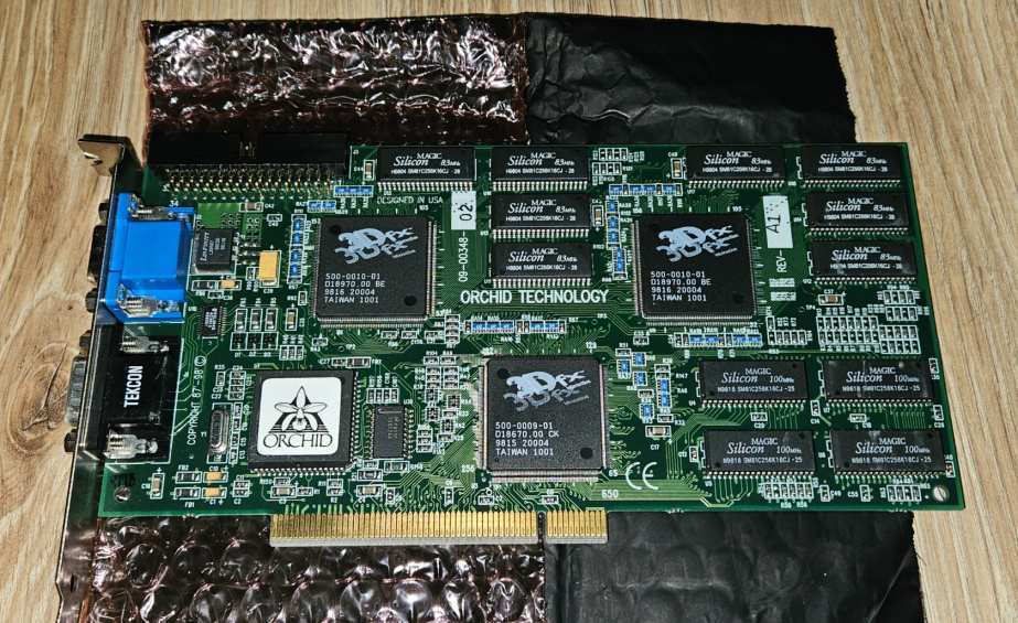 Voodoo 2 3DFx gyorsító kártya PCI 12Mb tesztelt Righteous 3D ii Orchid