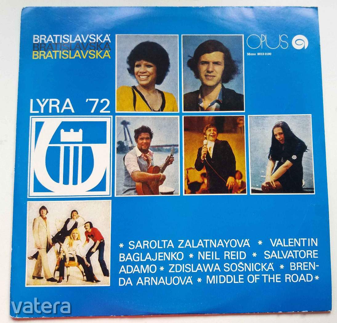 VA - Bratislavská Lyra 1972 (OPUS, 1972, Czechoslovakia,mono,Zalatnay ...