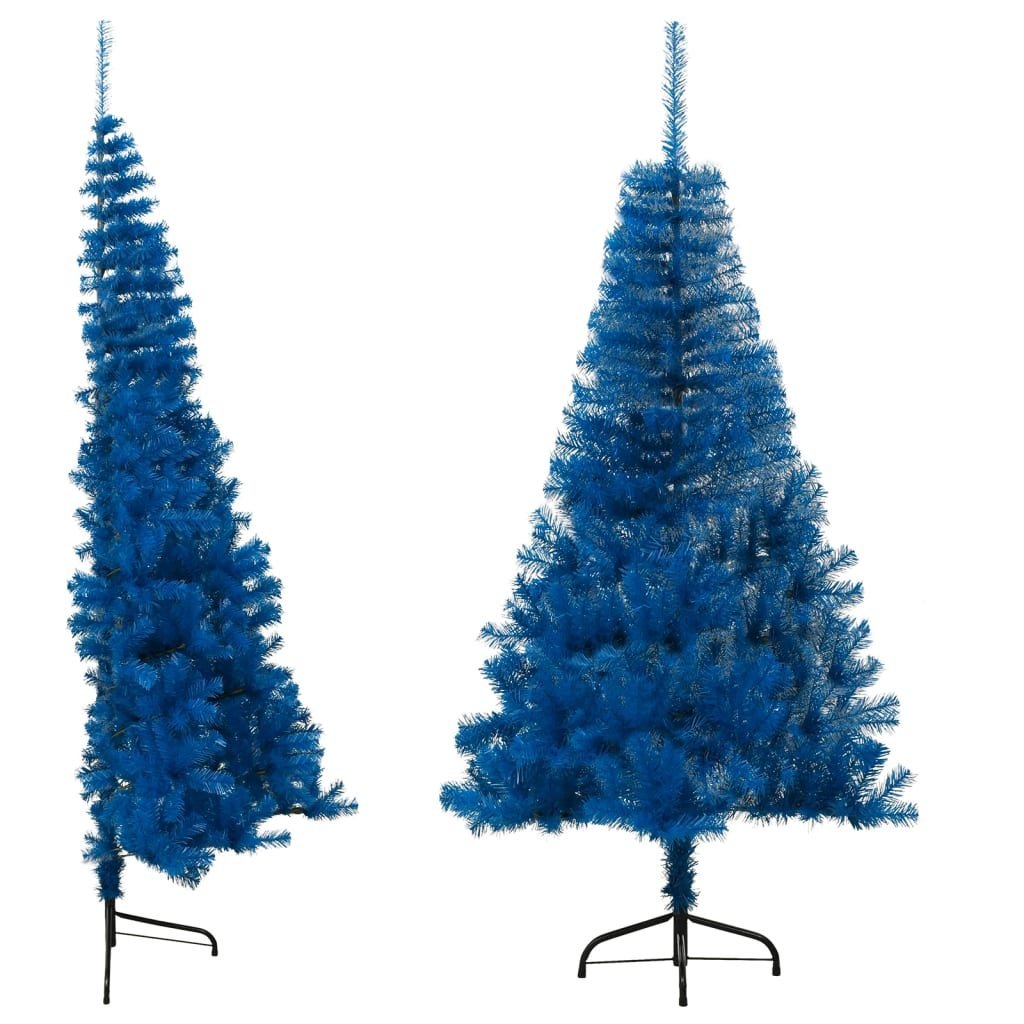 kék PVC fél műkarácsonyfa állvánnyal 180 cm (344682) - Vatera.hu