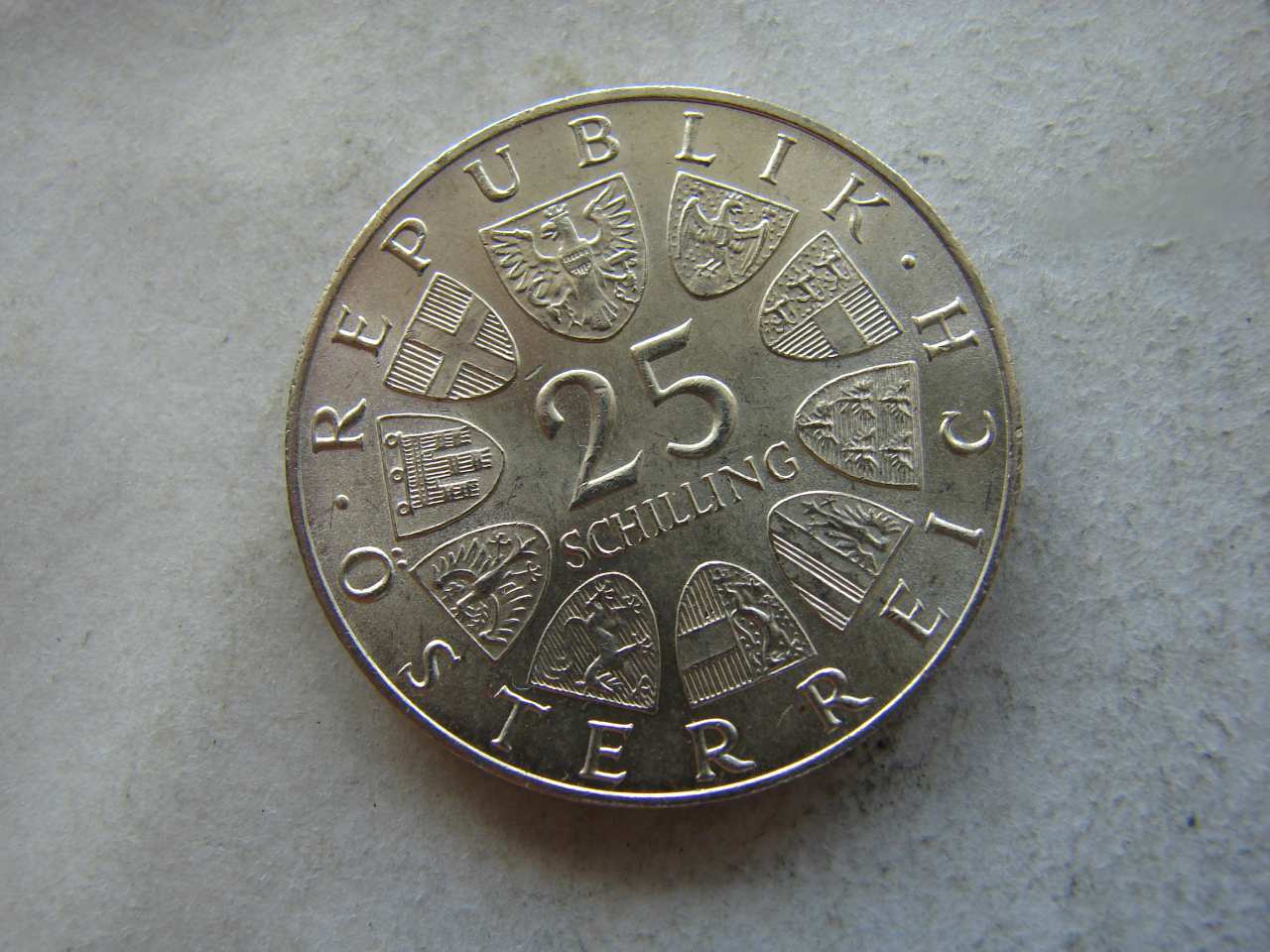 EZÜST AUSZTRIA EMLÉK 25 SCHILLING, 1964. 1 DB. 13 GR. - Vatera.hu