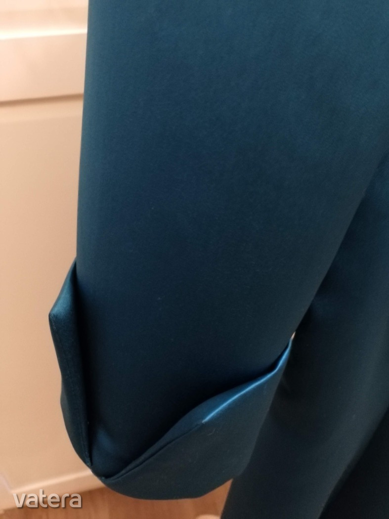 Szépséges alkalmi , örömanya kosztüm, szett-női 44-es elegáns türkízkék ...