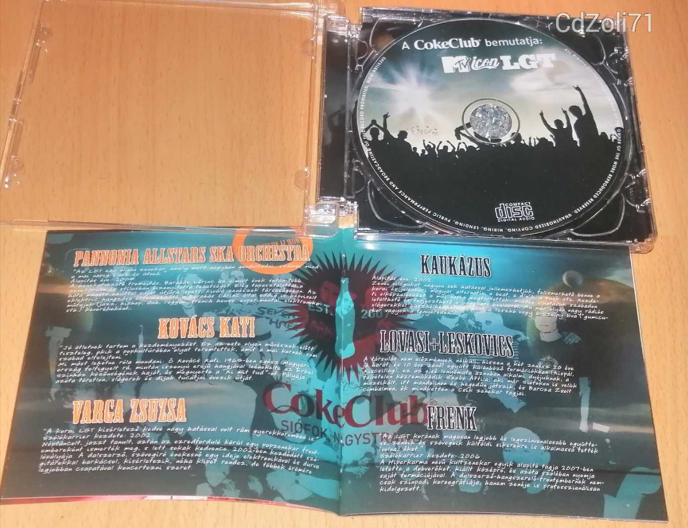 A Coke Club bemutatja :MTV Icon LGT cd lemez 1 Ft-ról nmá! - Vatera.hu