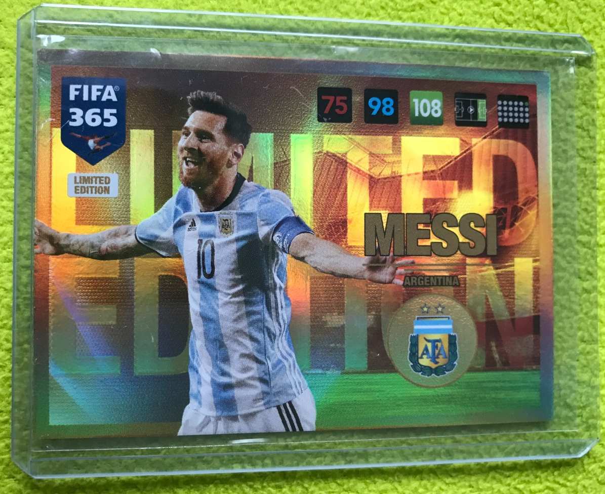 Panini 2017 Fifa 365 Lionel Messi Argentina limited edition kártya
