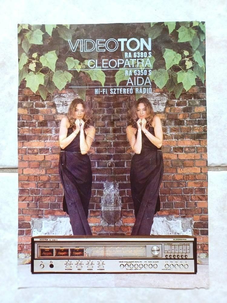 Videoton Cleopatra (6380 S) Aida (6350 S) hifi sztereó rádió prospektus ...