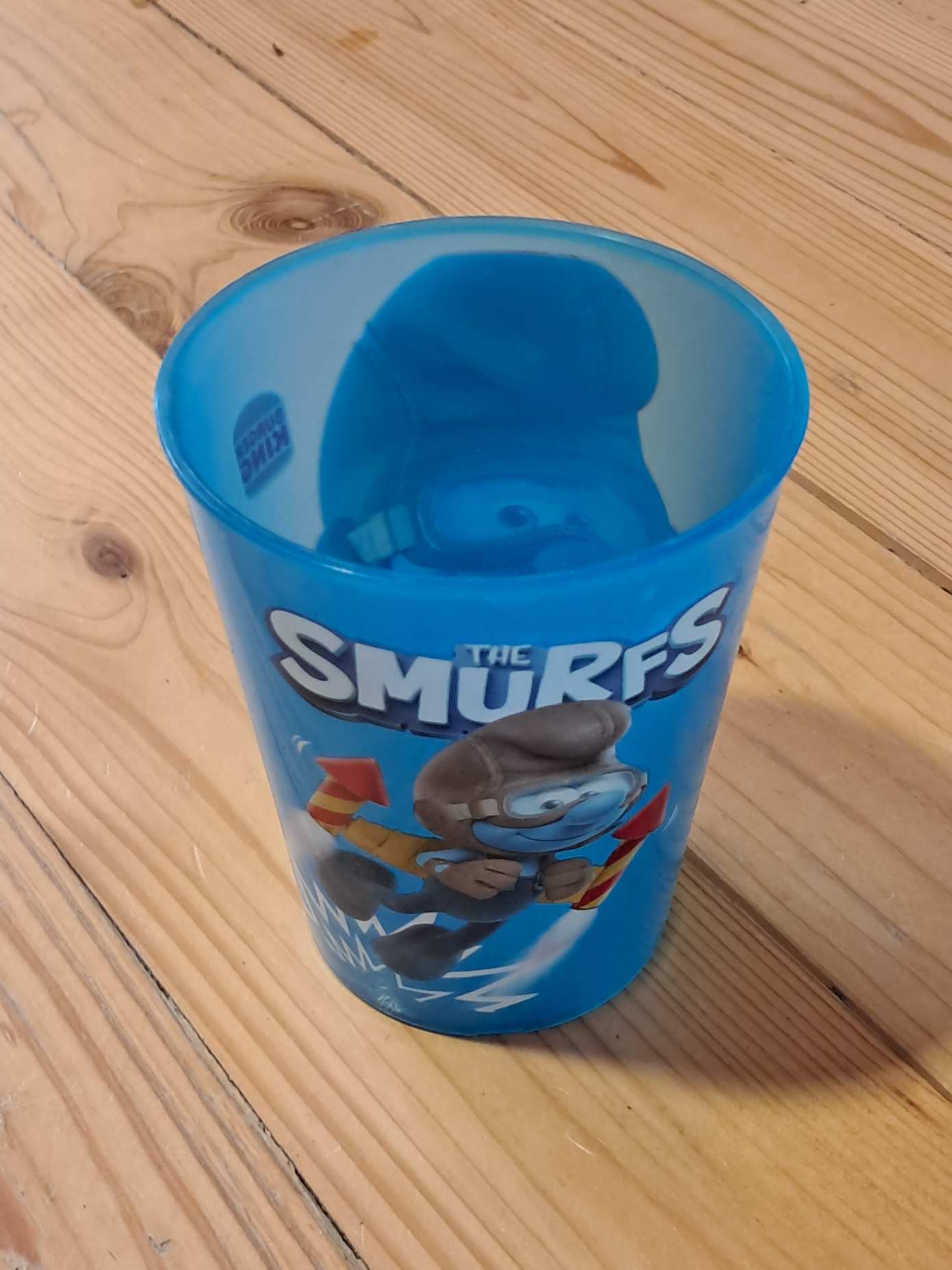 Műanyag pohár Hupikék törpikék Burger King Smurfs - kb 3 dl