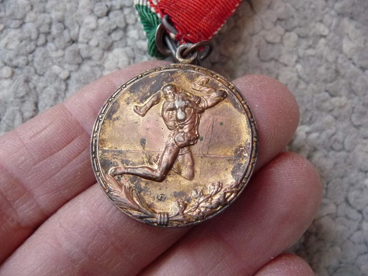 régi sport érem Horthy kor sport medál turulos birkózás 1937 csapat ...