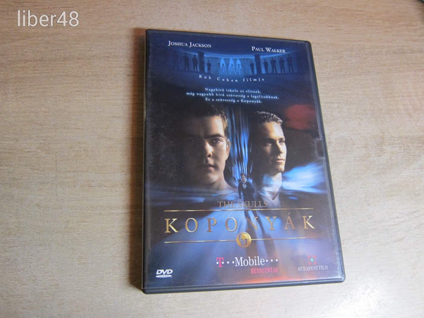 Koponyák - Joshua Jackson, Paul Walker // DVD Film (meghosszabbítva ...