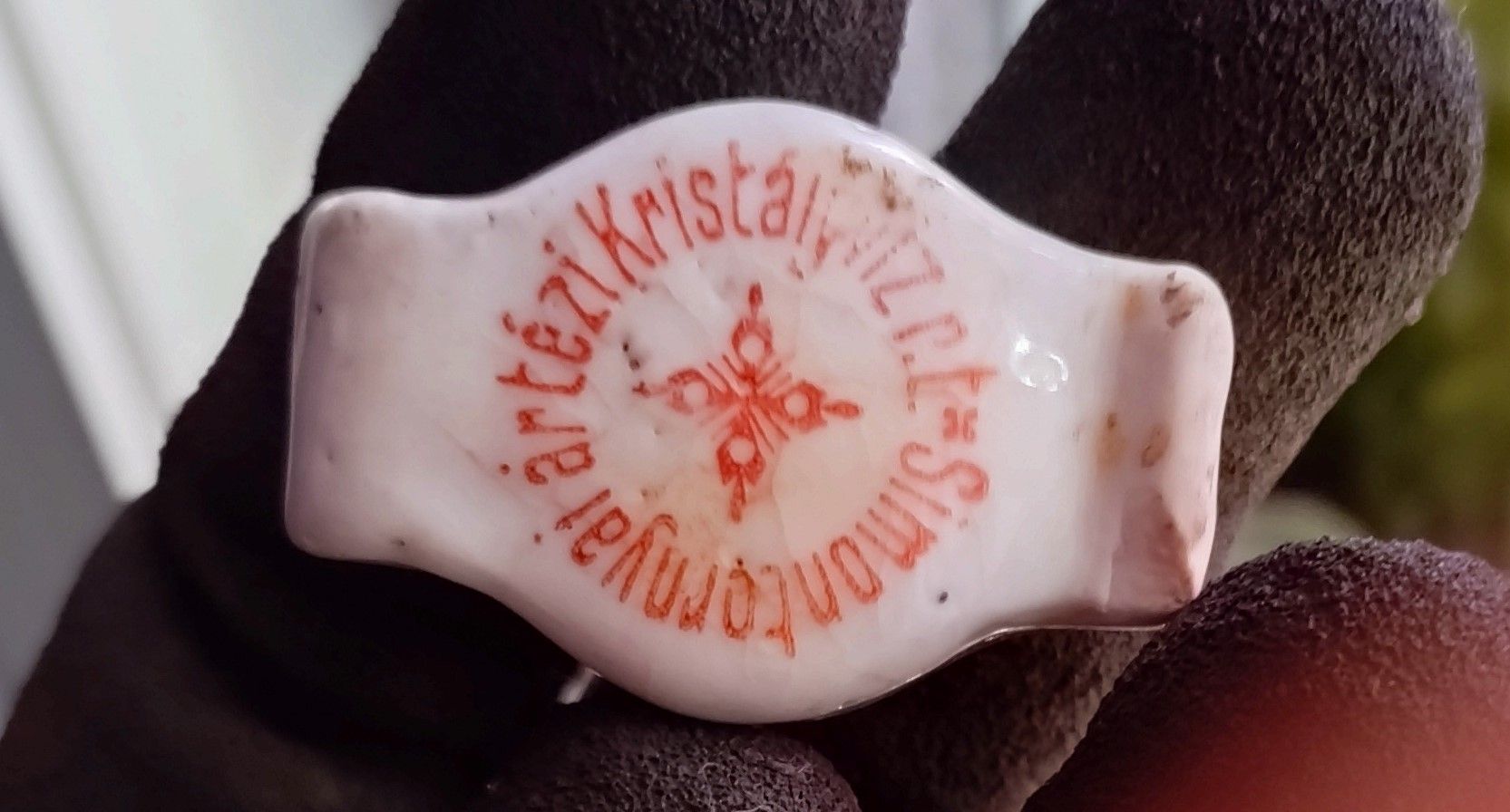 Antik Simontornyai ártézi kristályvíz porcelán kupak - Vatera.hu