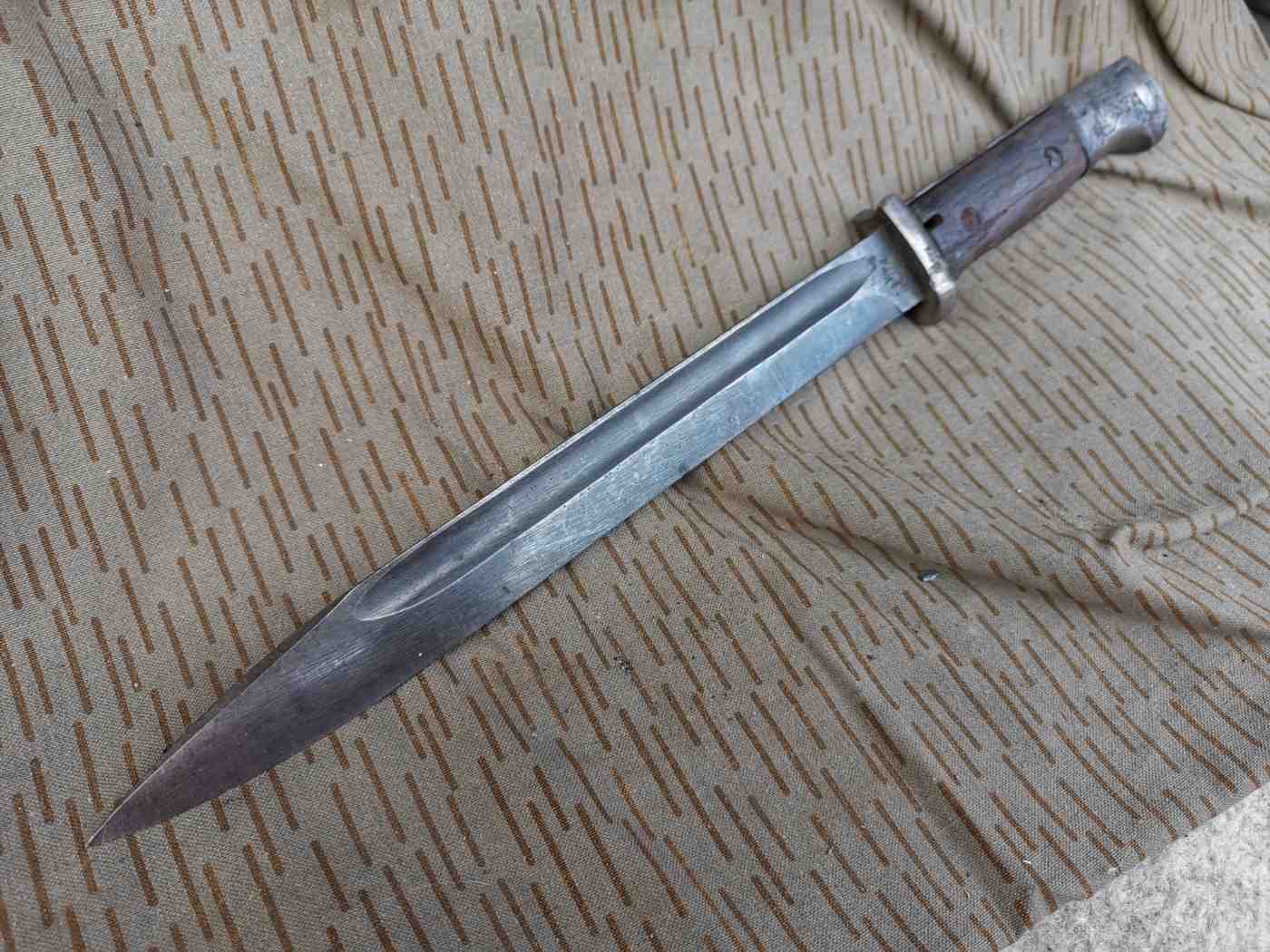 Német II.vh mauser K98 bajonett fa markolat 42cof gxártójellel ...