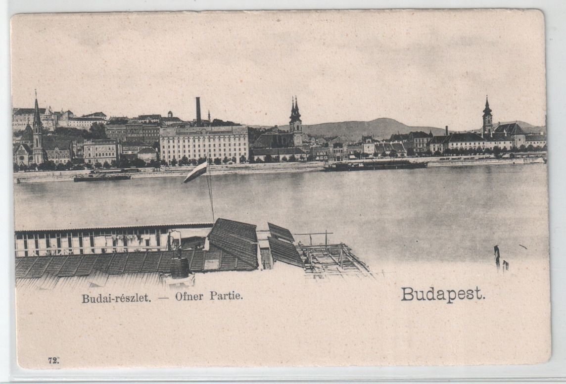Budapest - budai részlet / a Batthyány tér Pestről, 1905 körül (T)