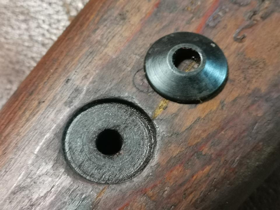 Német II.vh mauser k98 puska tus fém karika párban. Eredeti gyári