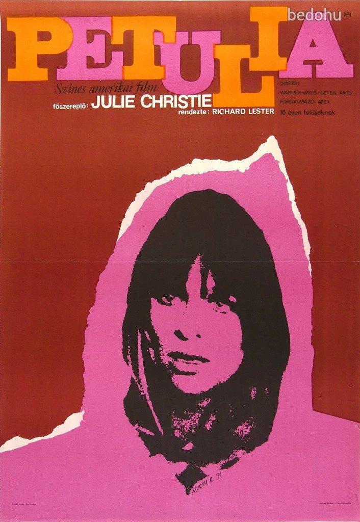 régi film plakát PETULIA / PETULIA Muray 1971 Amerikai film Julie ...