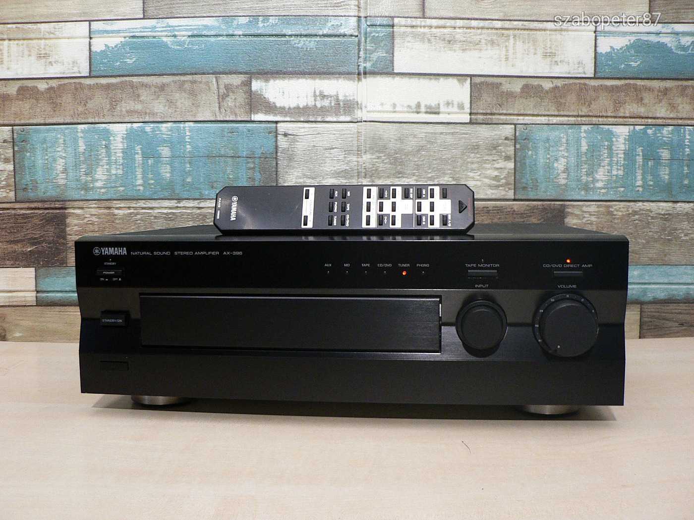 Yamaha AX-396 sztereó erősítő gyári távirányítóval (meghosszabbítva ...
