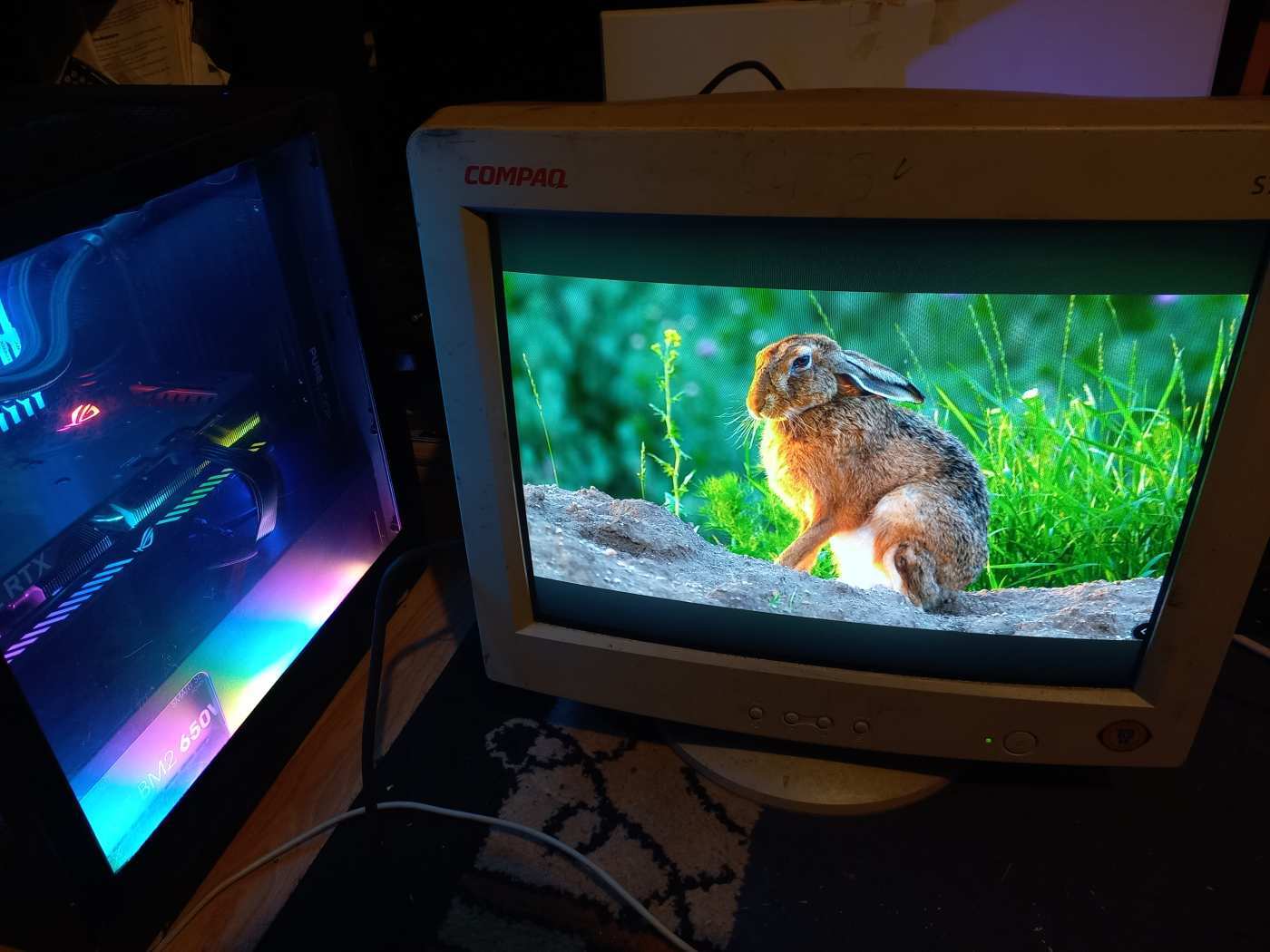 Compaq S720 CRT 17 Színes Monitor 1280X1024 85Hz Retro Gaming-re 1Ft-ról!