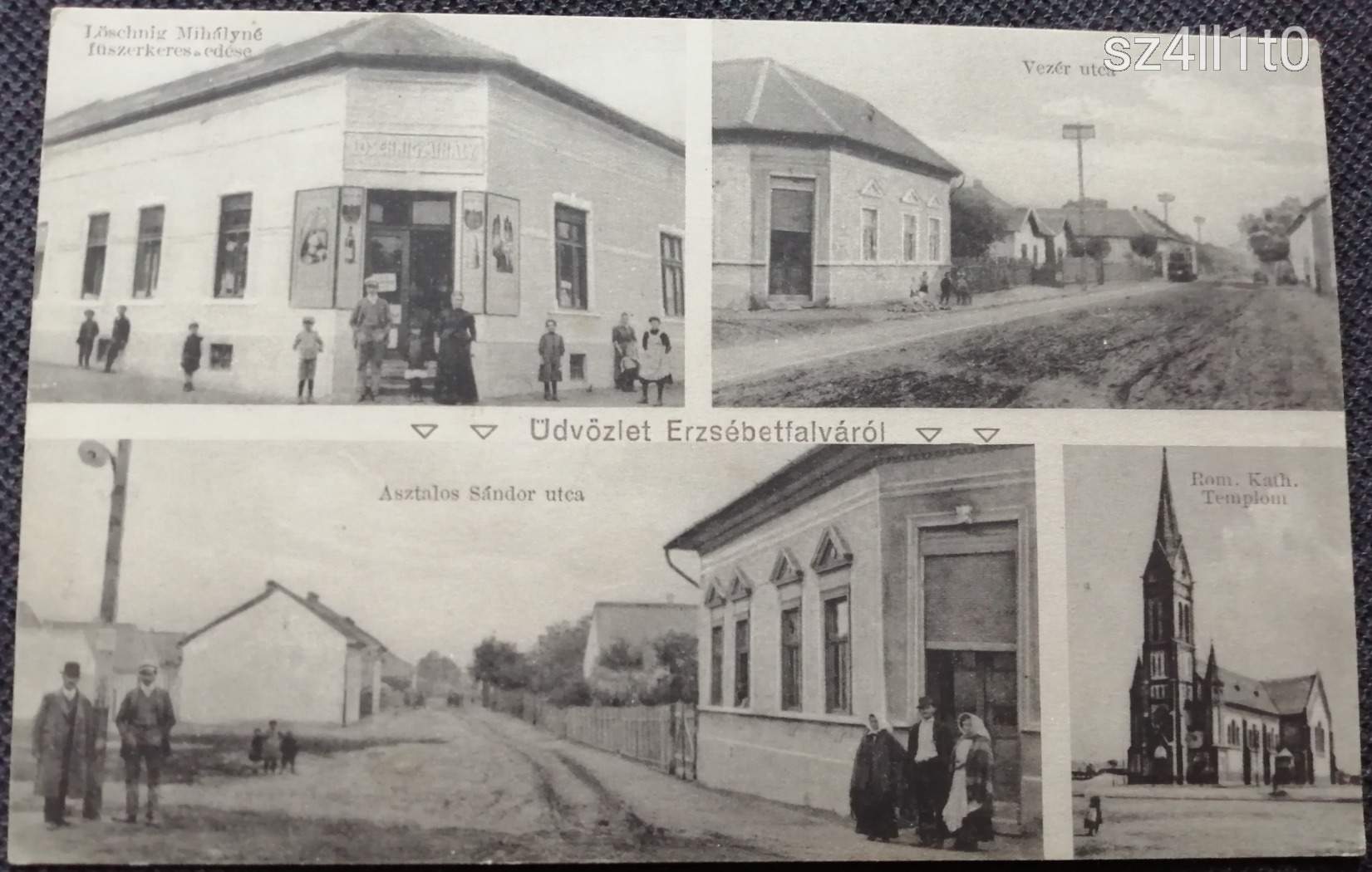 Pestszenterzsébet Erzsébetfalva Löschnig Mihályné fűszerkereskedése ...