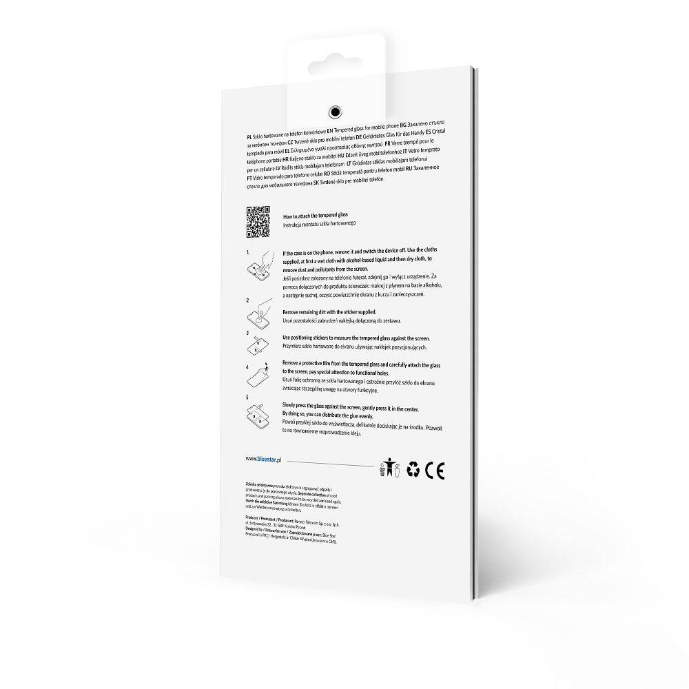 Blue Star 5D Huawei P30 Pro Edzett üveg kijelzővédő (BS-5DTG-HP30P-BK)