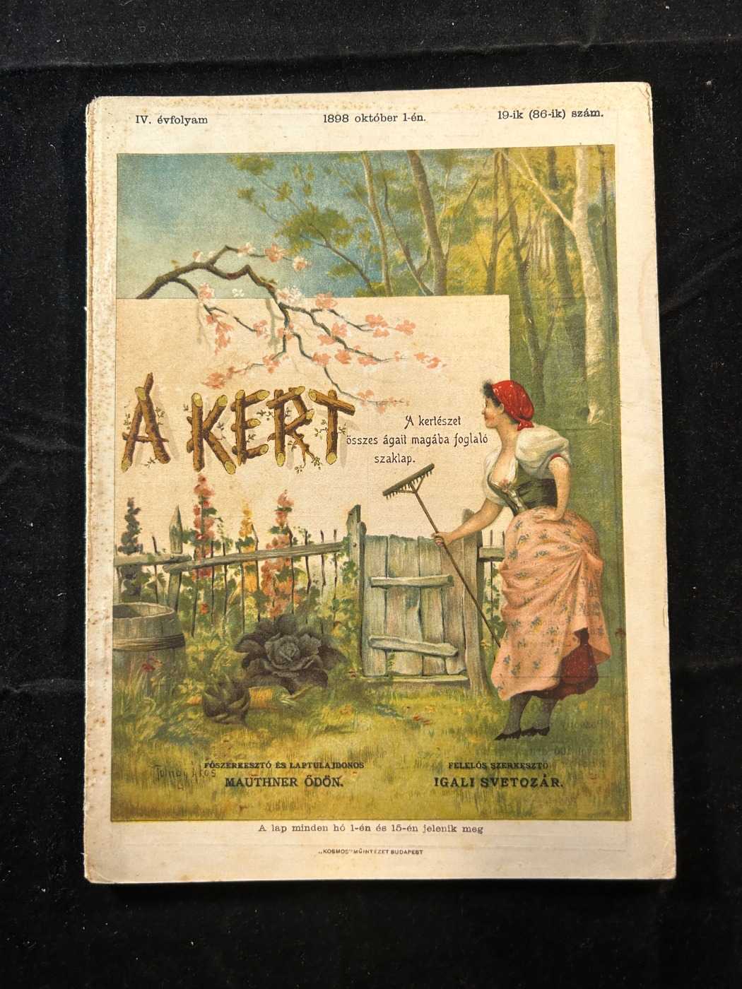Mauthner Ödön : A kert. (86-ik) - A kertészet összes ágait magába ...