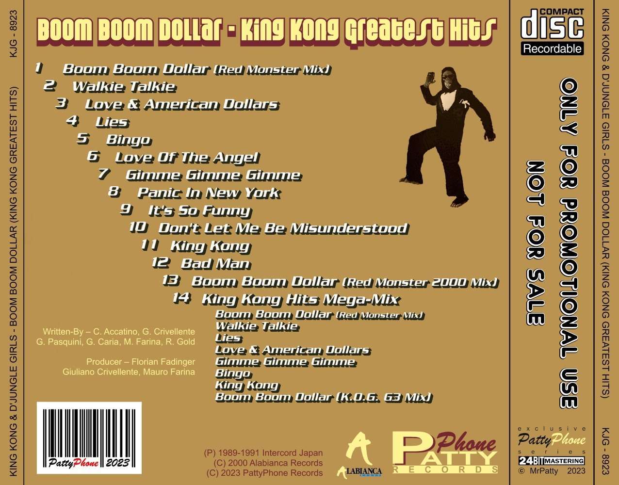 KING KONG & DJUNGLE GIRLS - Boom Boom Dollar (Greatest Hits) *** Hi-NRG ...