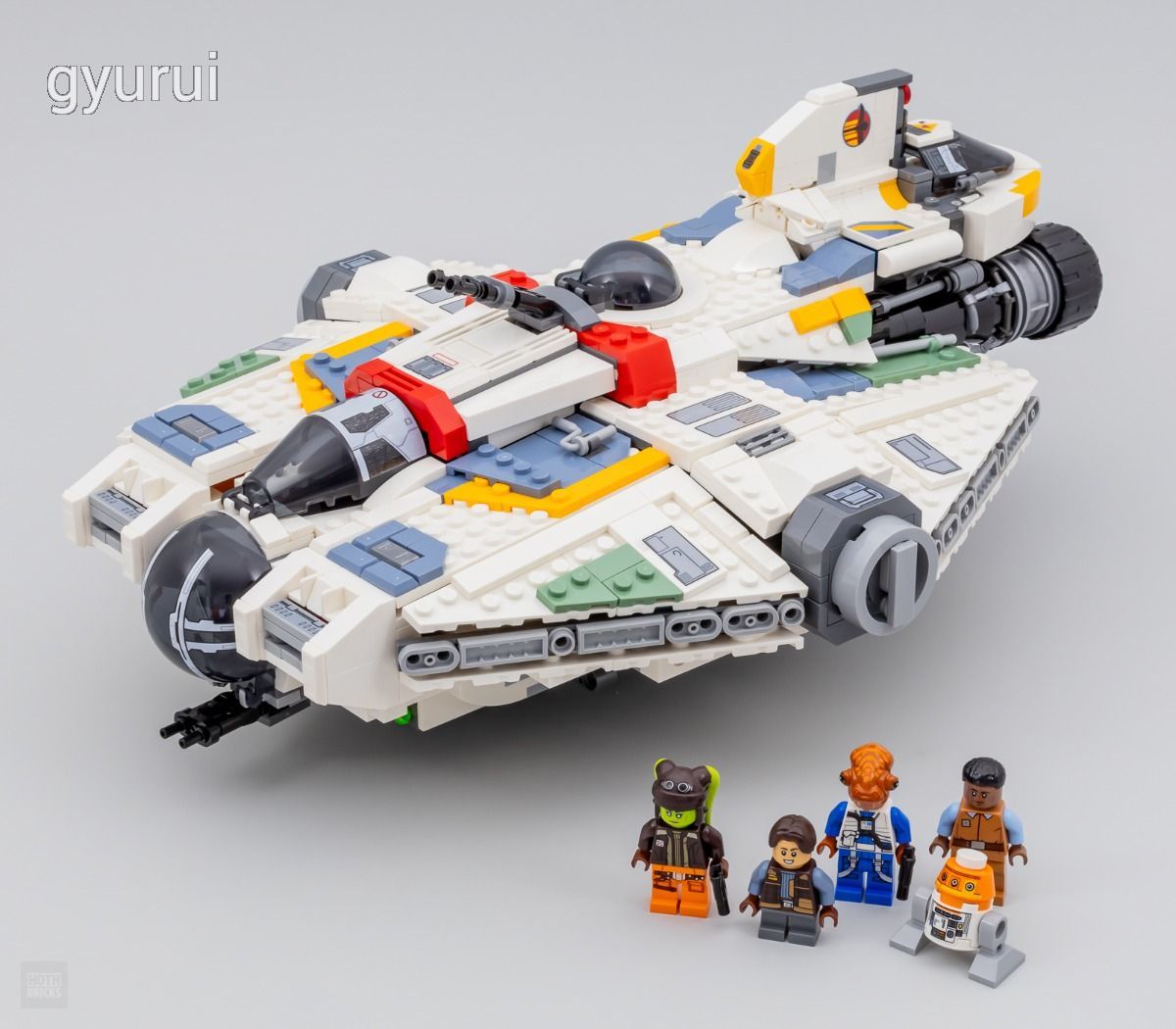 Lepin Star Wars 75357 Ghost és Phantom II űrhajó + grátisz lego mágnes ...