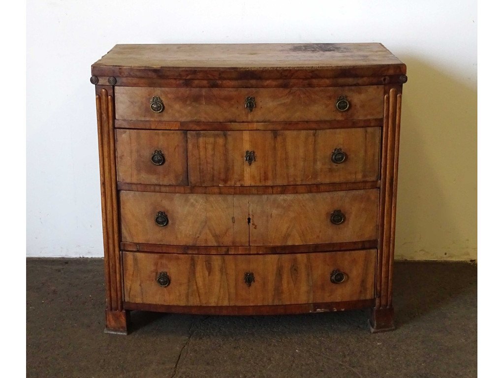 1W422 Antik Biedermeier négyfiókos komód - Vatera.hu