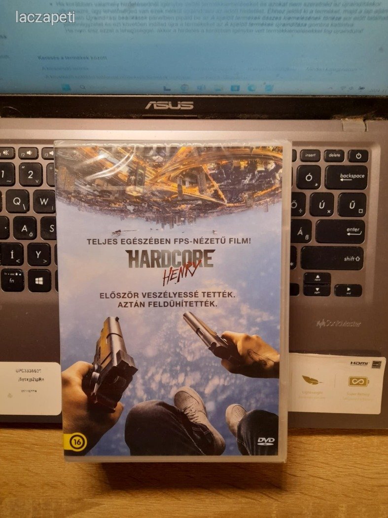Hardcore Henry DVD - FPS nézetű film - bontatlan (meghosszabbítva ...