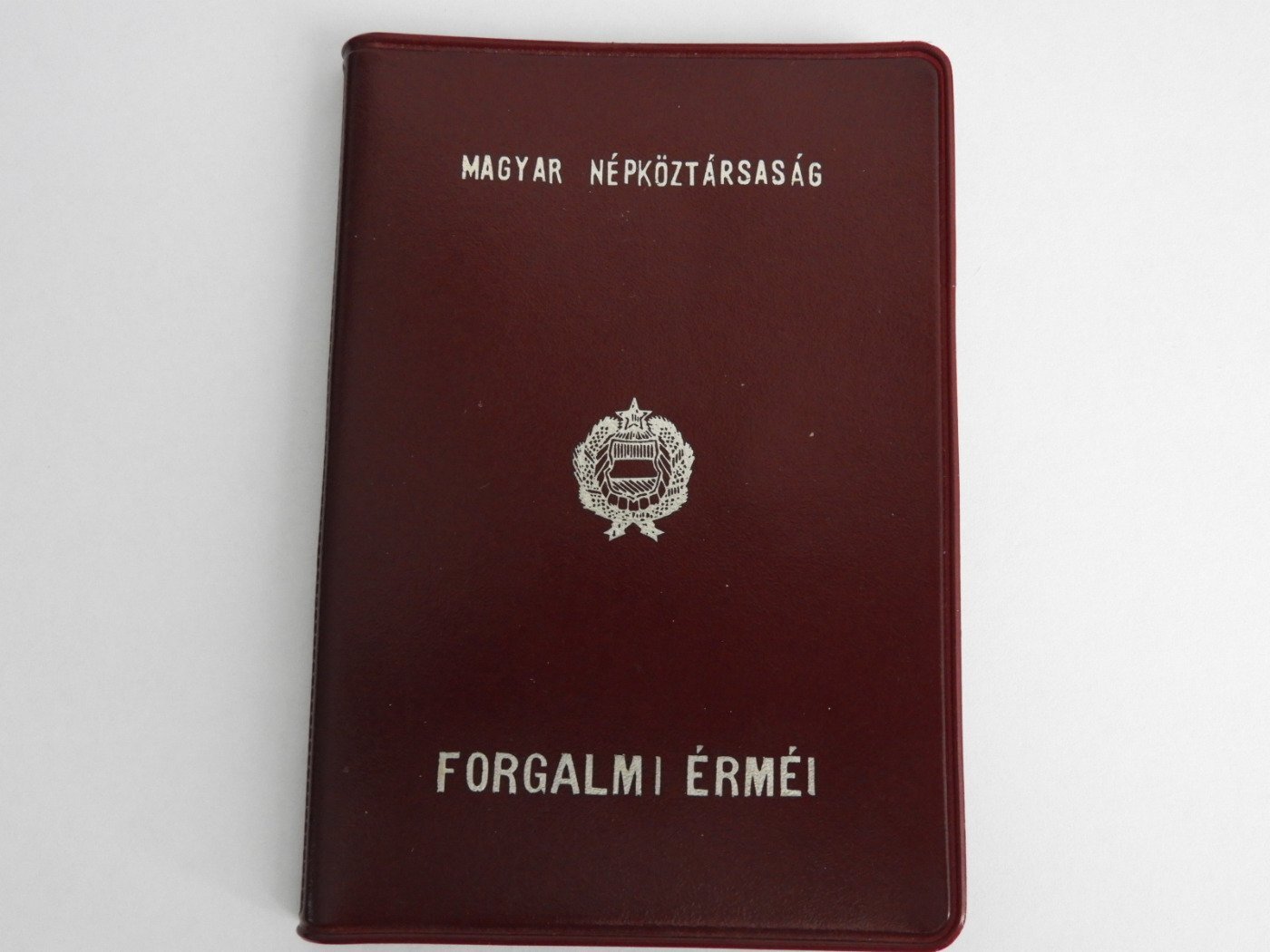 1987 műbőrtokos lapozós forgalmi sor MAGYAR NÉPKÖZTÁRSASÁG FORGALMI ÉRMÉI