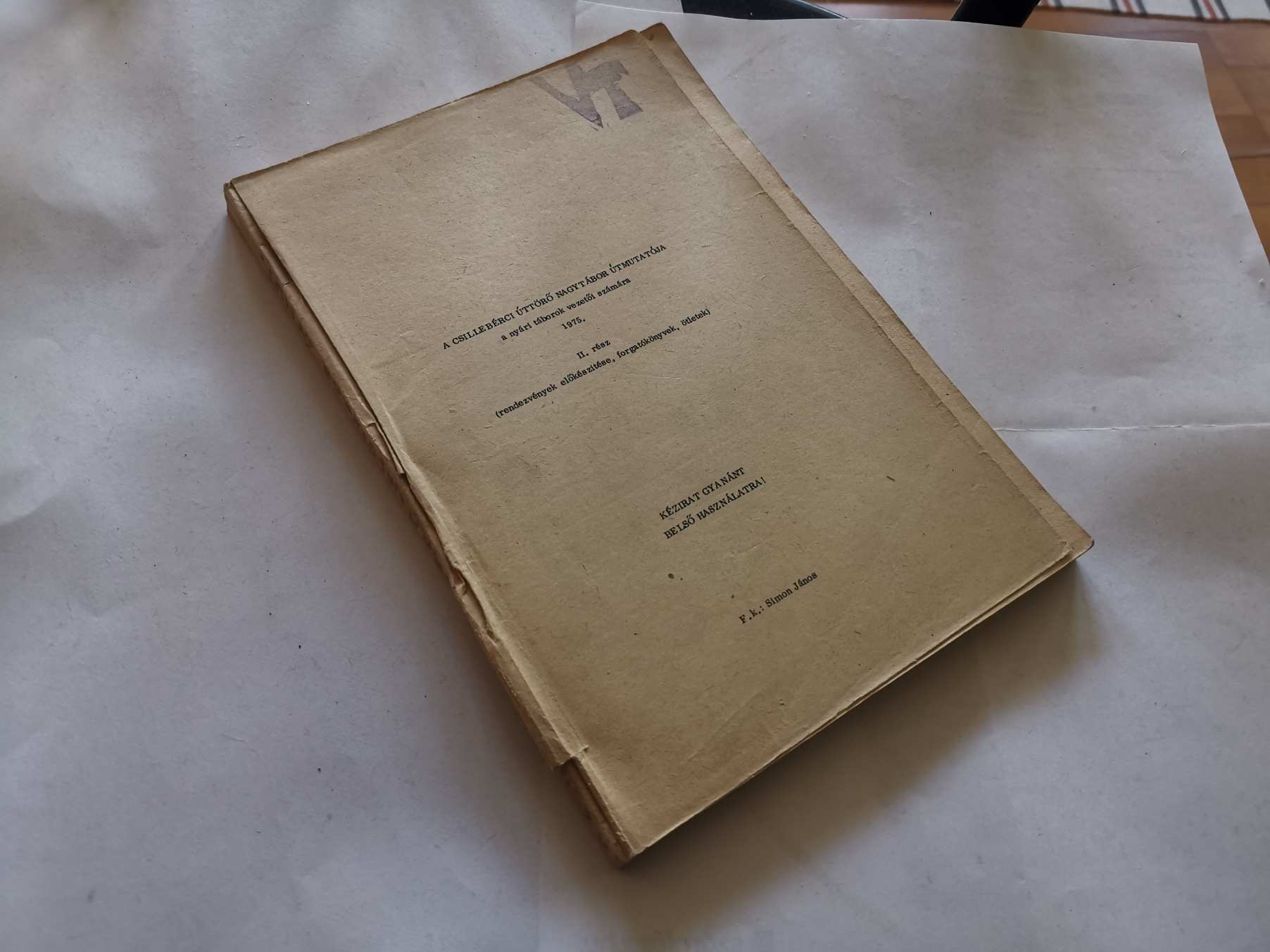 A Csillebérci úttörő nagytábor útmutatója II. - rendezvények, ötletek ...