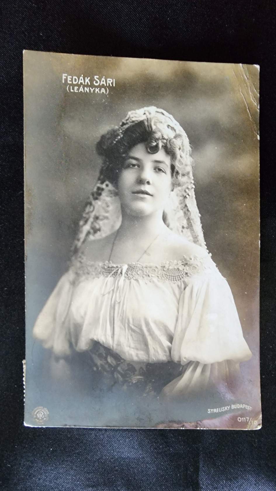 cca. 1915 FEDÁK SÁRI ZSAZSA A DIVA PRIMADONNA LEÁNYKA NÉP SZÍNHÁZ ...