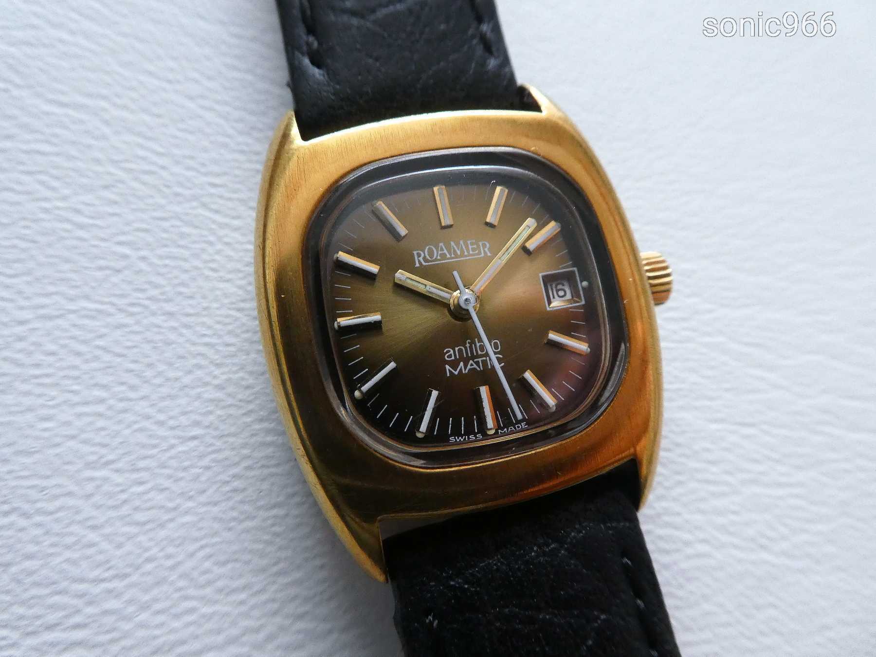 Gyönyörű elegáns ritka dátumos Női ROAMER Anfibio Matic a 70-es évekből!