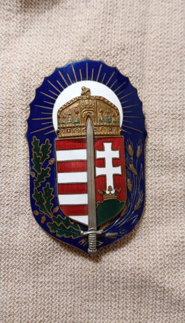Vitézi jelvény Boczán gyártmány, ezüst kardos - Vatera.hu
