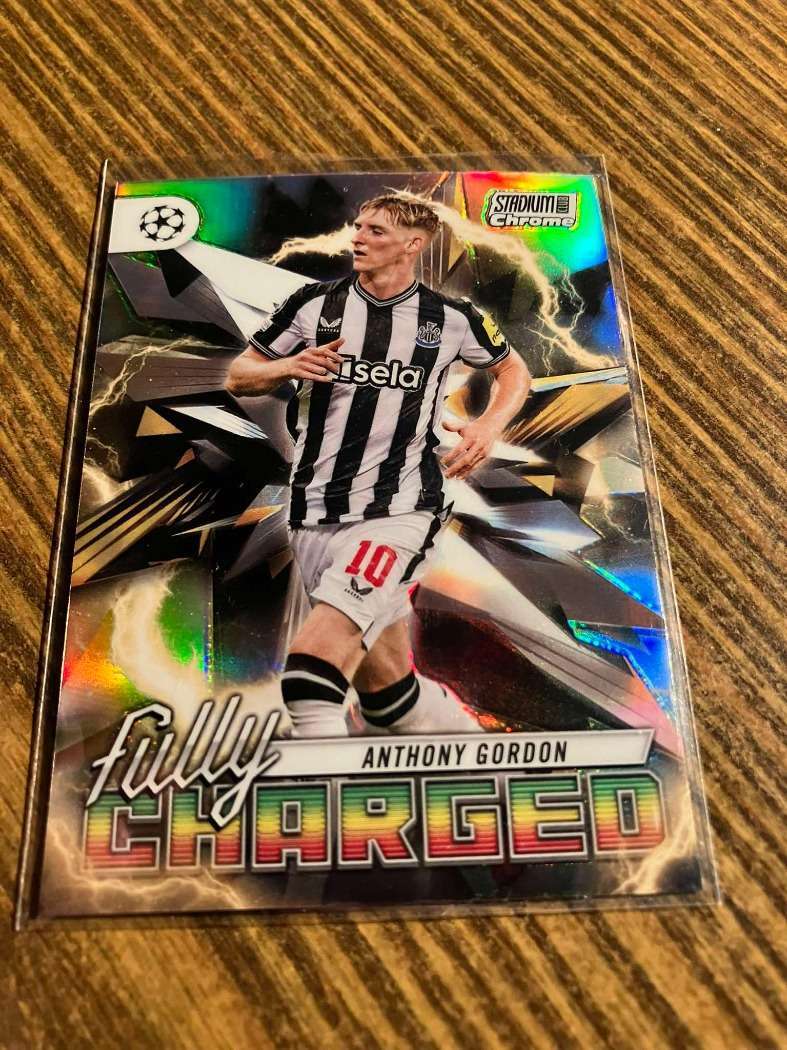 Topps Stadium Club Chrome 2024 - Anthony Gordon - Fully Charged - Newcastle