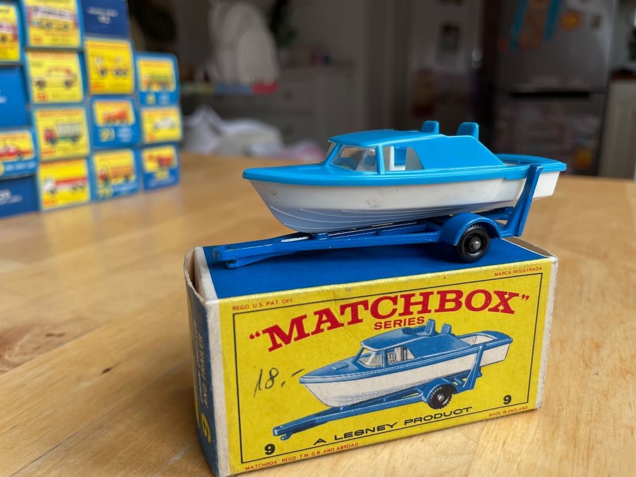 Matchbox - 09 Boat and Trailer - játszatlan (meghosszabbítva ...