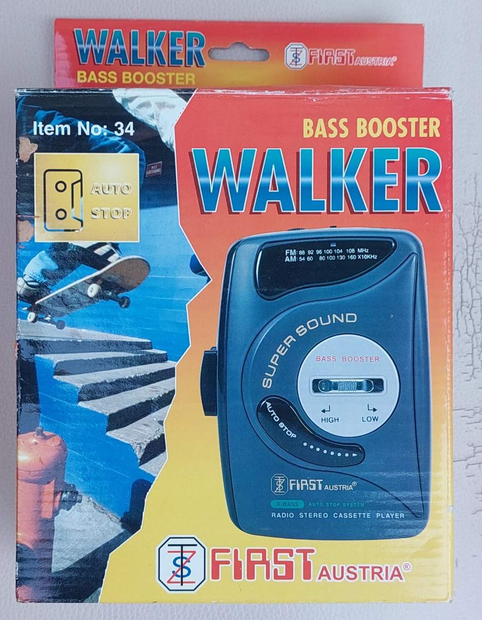 FIRST AUSTRIA 34 AM/FM RADIO CASSETTE PLAYER RÁDIÓ WALKMAN KAZETTÁS MAGNÓ
