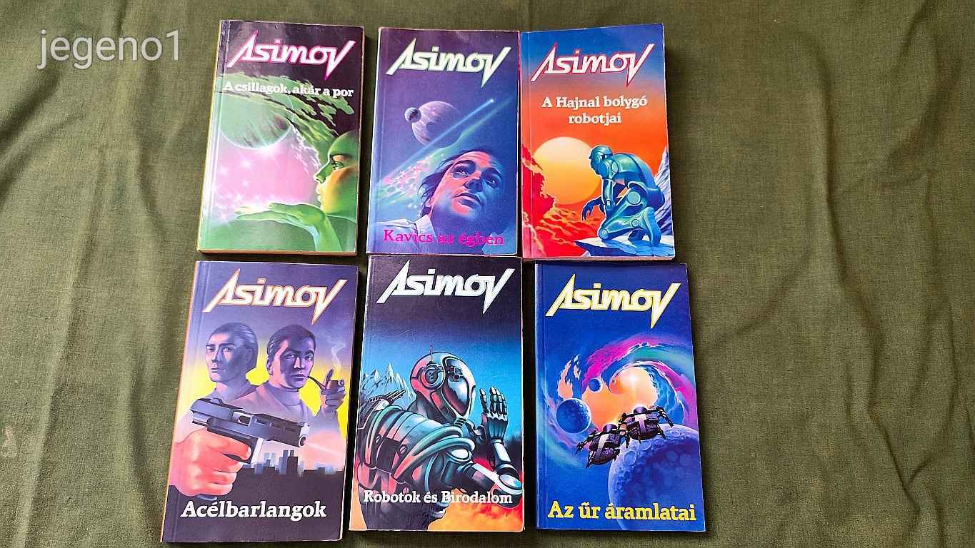 6 kötet Isaac Asimov Alapítvány és birodalom sorozatból - Galaktika