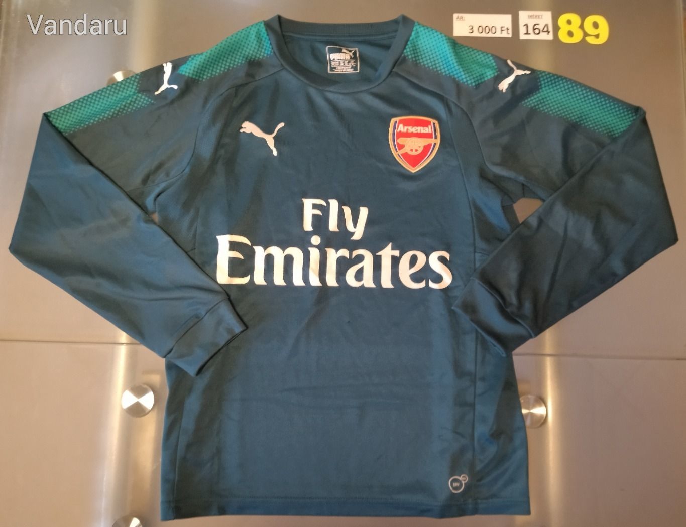 (89.) Puma Arsenal FC hosszú ujjú 164-es mez. Használt! 2017-2018