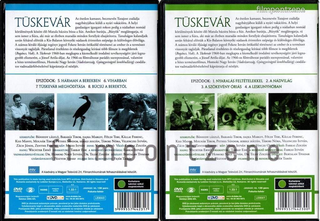 Tüskevár - A teljes sorozat két lemezen (1967) 2DVD r: Fejér Tamás