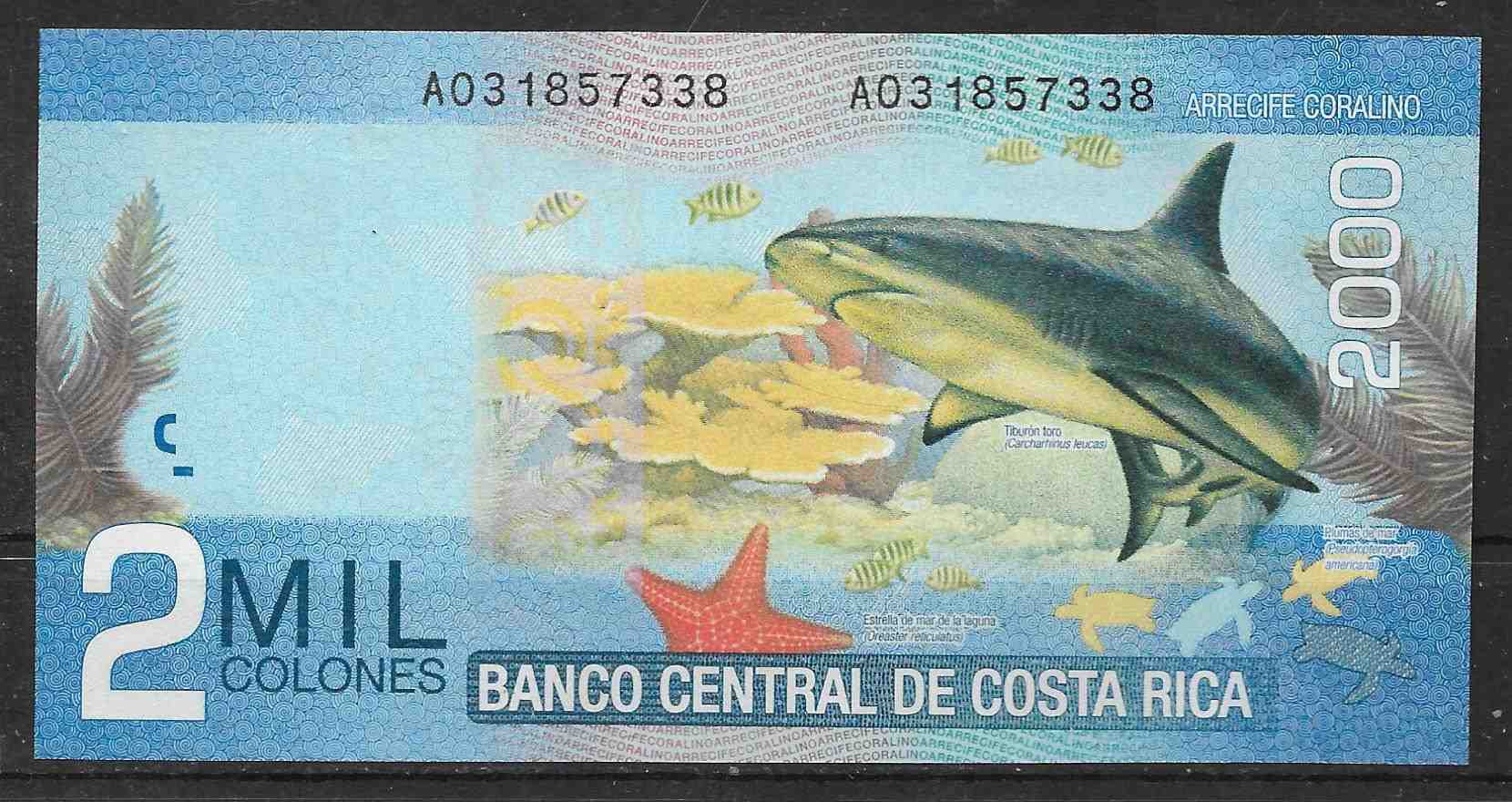 2009. Costa Rica .2000 Colones bankjegy UNC - Vatera.hu