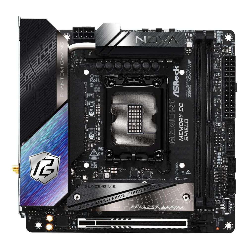 ASRock Z890I Nova WiFi 7 DDR5 Intel s1851 Mini-ITX Alaplap (90-MXBPN0 ...